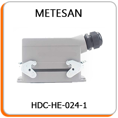 کانکتور فرمان فلزی 24 پین 16 آمپر متسان به همراه گلند فلزی مدل HDC-HE-024-1 - شرکت طلوع صنعت نصف ...