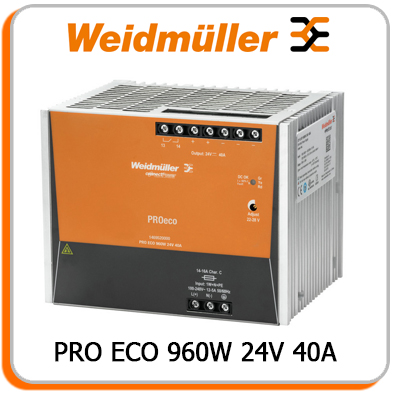 پاورساپلای تکفاز PRO ECO 960W 24V 40A وایدمولر - عنوان سایت